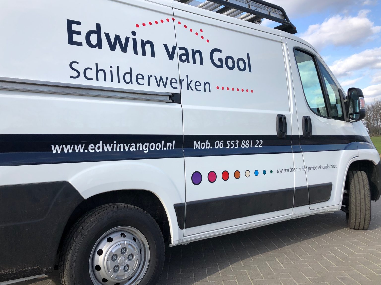 Busbelettering Edwin van Gool - Advertize Totaal Reclame